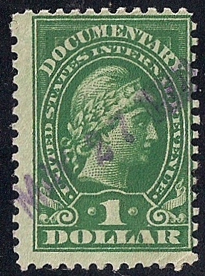 R240 1 Dollar 1917-33 Series Documentary Stamp used F | United States ...