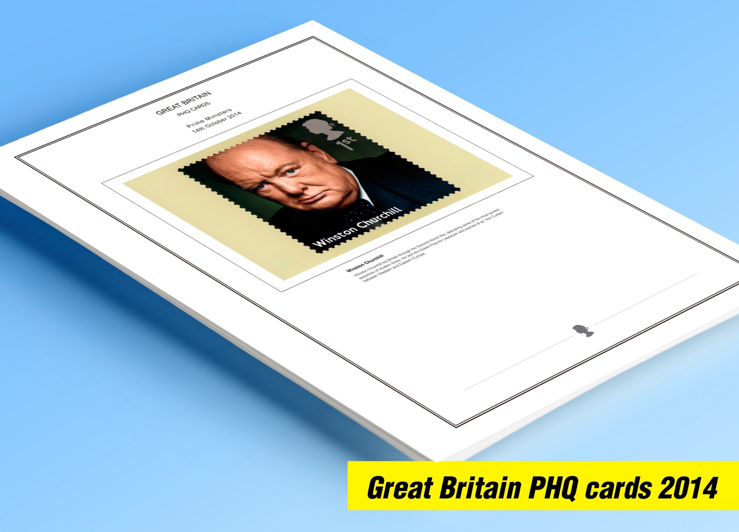 Color Printed Great Britain 2014 PHQ Cards Stamp Album Pages (103 ...