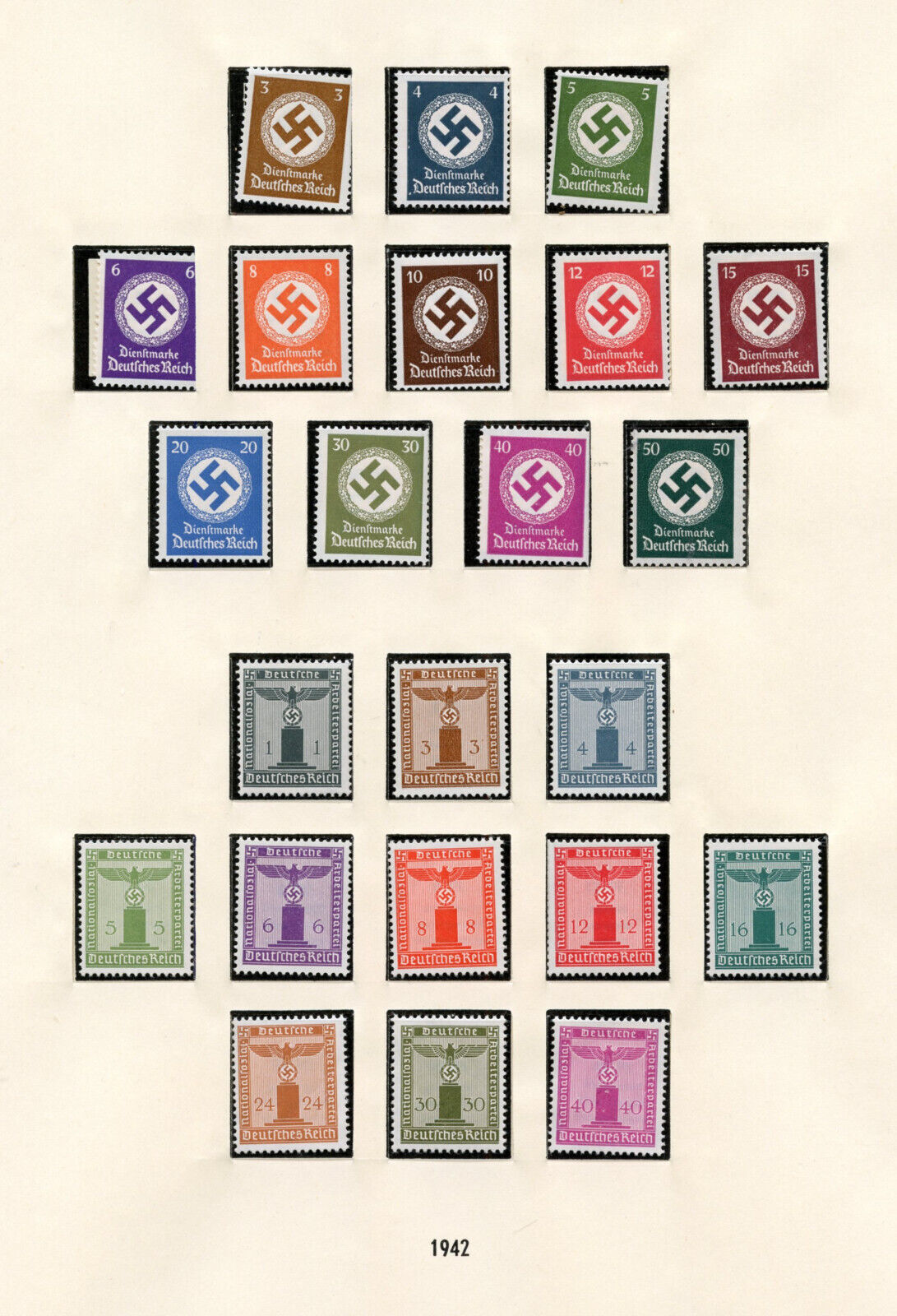 Germany Selection of 1930s Issues Mint Never Hinged on Linder Hingeless ...