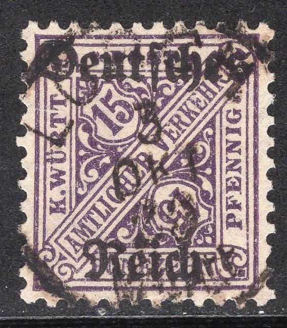 Wurttemberg Scott O178 | Europe - Germany & Colonies - German States ...