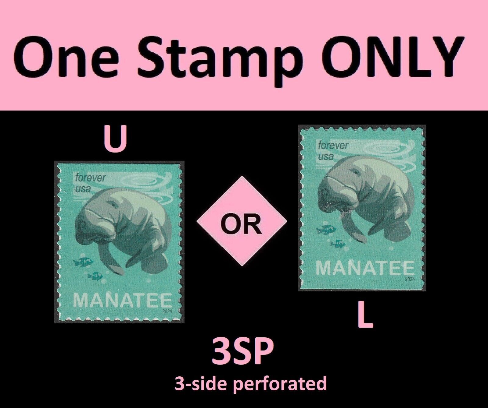 US 5851 Save Manatees F single 3SP MNH 2024 | United States, General ...