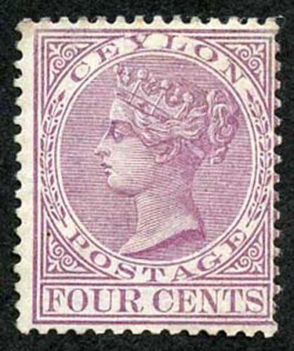 Ceylon SG123 4c Rosy Mauve Wmk Crown CC Perf 14 Mint (re-gummed) | Asia ...