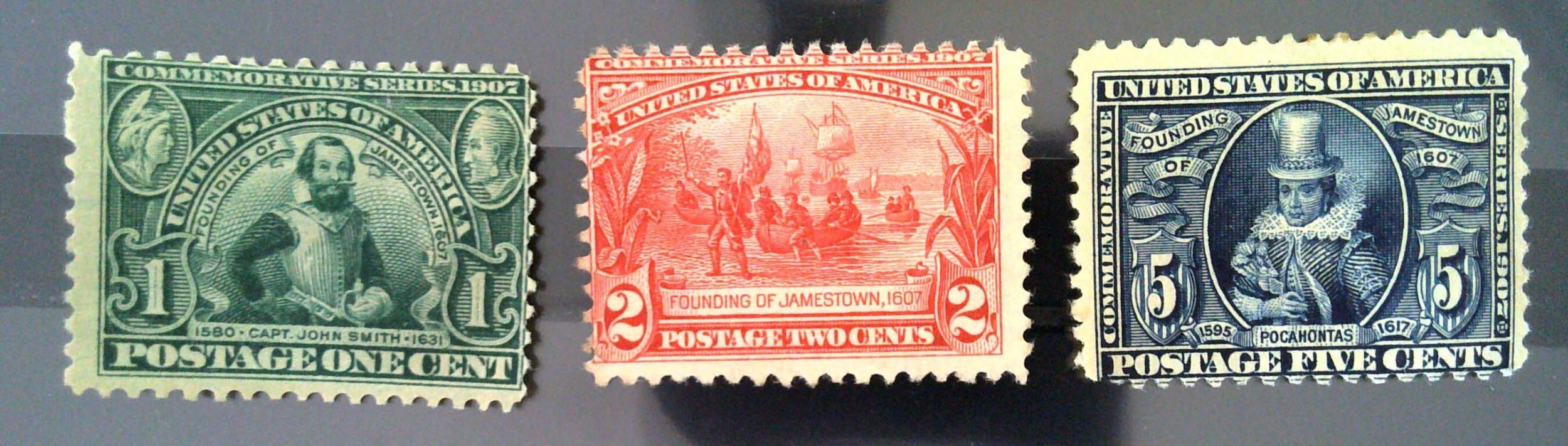 Scott #328-330 - VG - Jamestown Expo Set - NG - 1907 | United States ...