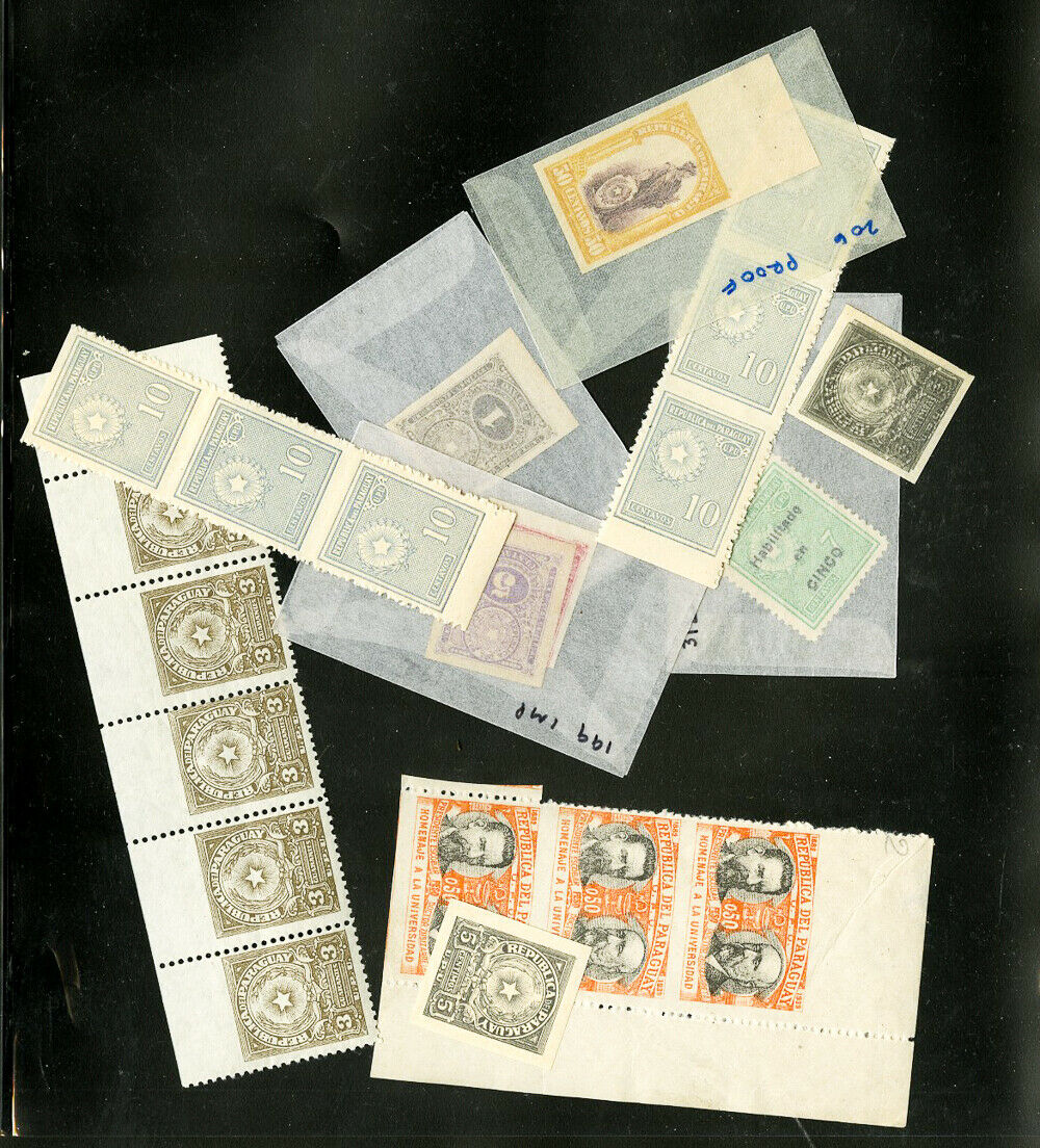 Paraguay Stamps Lot Of Errors Imperfs Inverts Rare Seldom Seen / HipStamp