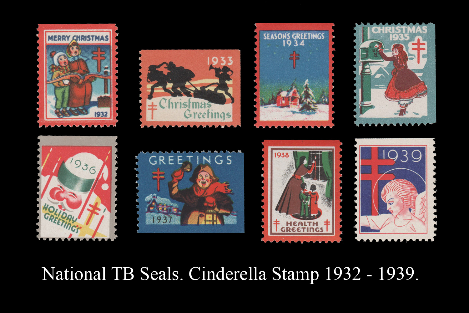 USA Cinderella Stamp Collection TB Seals 1932 - 1939. Mint | United ...