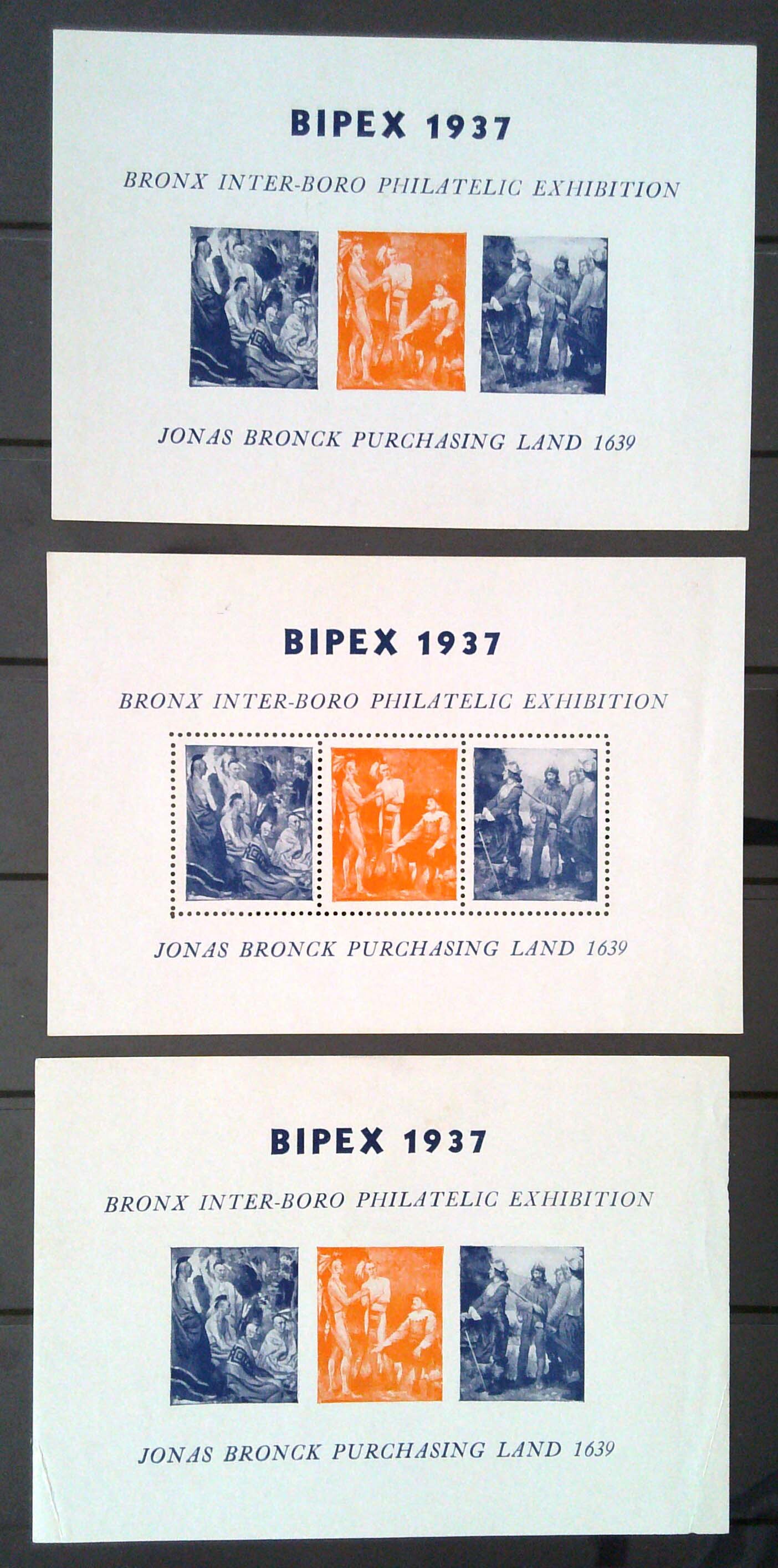 Bipex - Bronx Inter-Boro Philatelic Exhibition- Souvenir Sheets- MNH ...