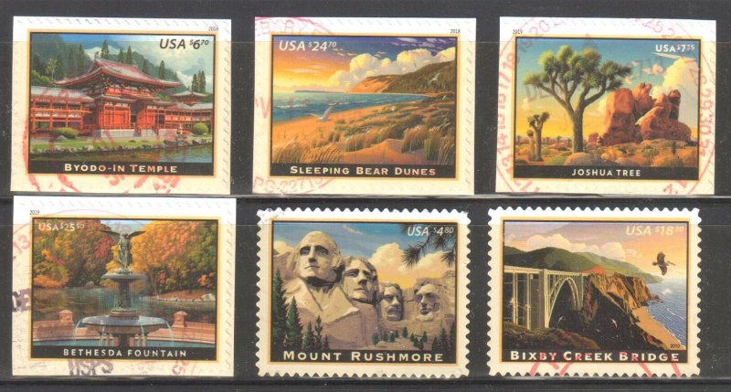 USA HIGH Value stamp Collection -- 6 stamps | United States, General ...