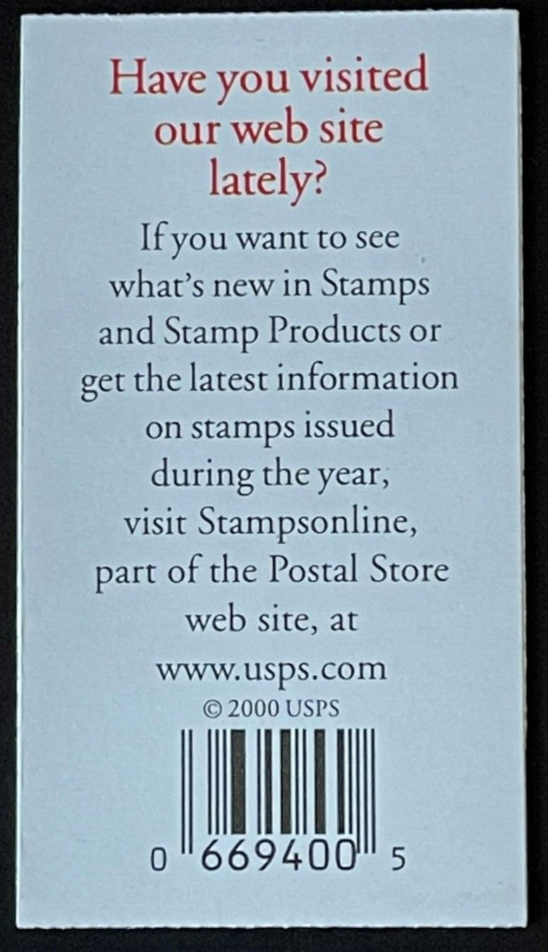 Scott#: BK284 - Four Flowers .34x20 unexploded booklet (as shown in ...