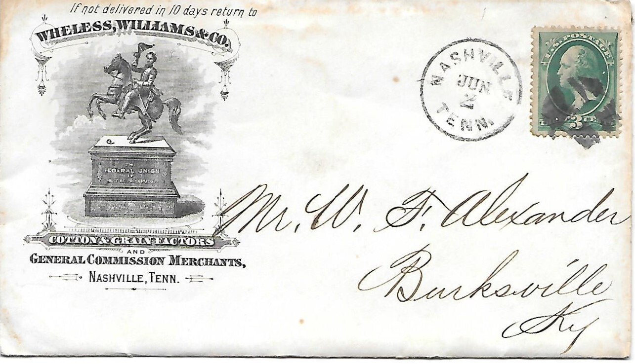 184 on Wheless, Williams & Co Cover - with Enclosures | United States ...