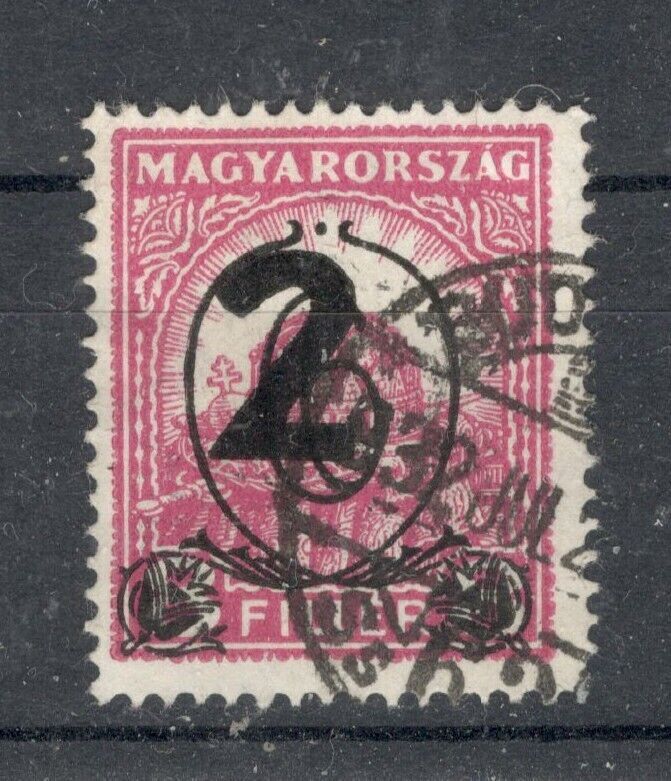 Hungary - Used Stamp, 2f/6f/8f - Error - Moved Number "2" & Watermark 8 ...