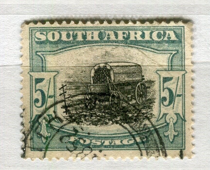 SOUTH AFRICA; 1930s early Pictorial issue used 5s. value, Postmark ...