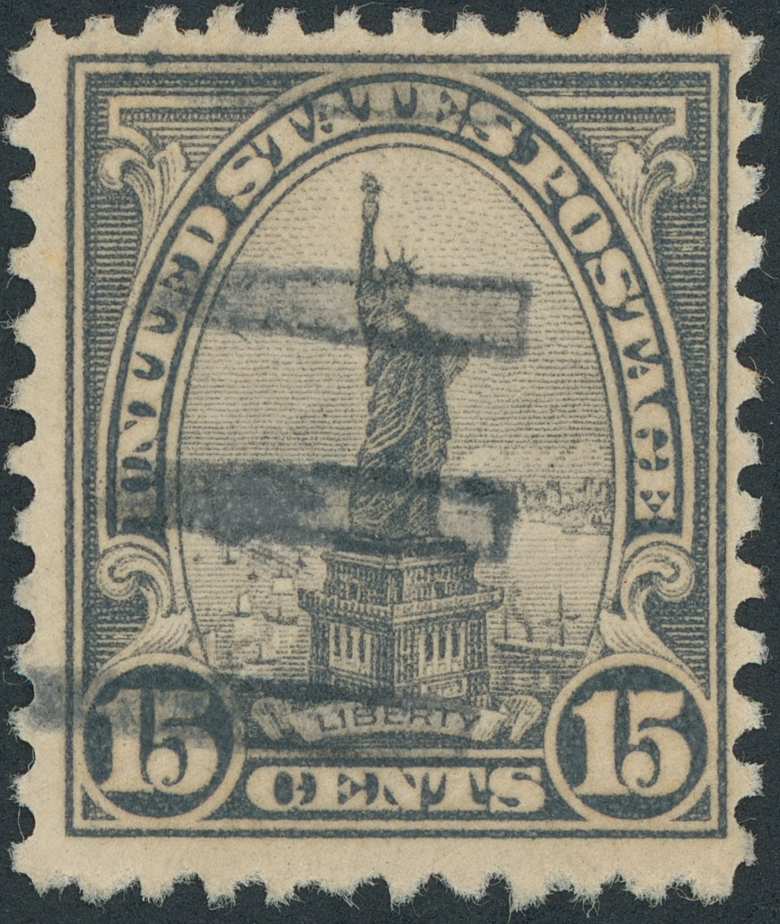 US 696 15 cent Statue of Liberty; Used; NG-- See details and scans ...