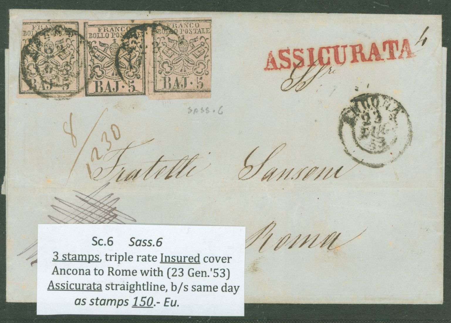 Roman (Papal) States #6 | Worldwide - Other, Stamp / HipStamp