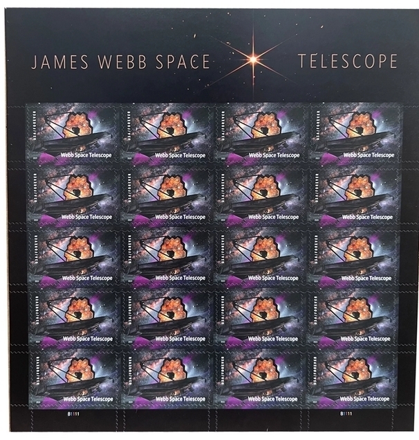 James Webb Space Telescope Forever stamps 5 sheets total 100pcs ...