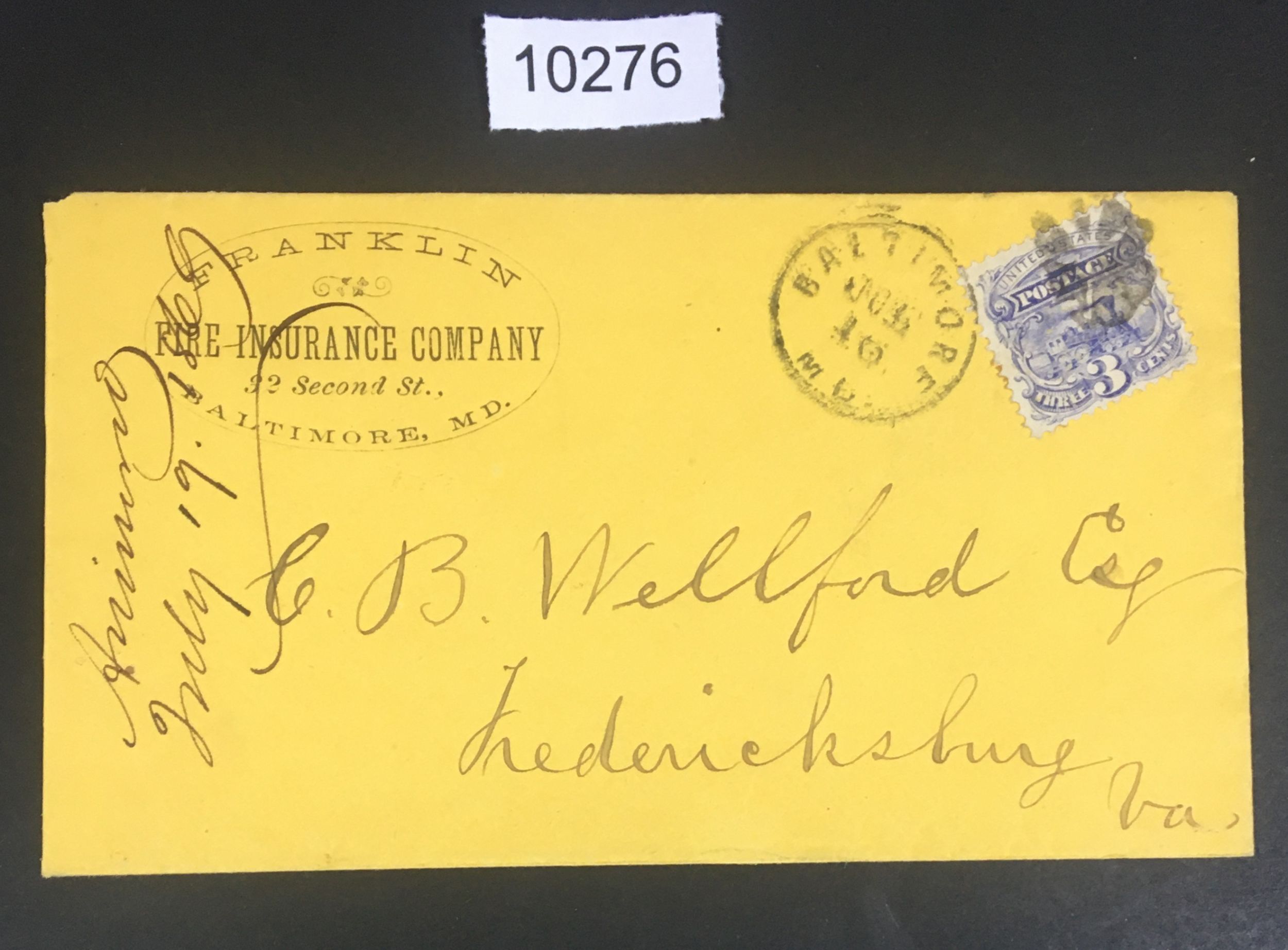 US Stamps # 114 Used on Cover CV $ LOT #10276 | United States, General ...