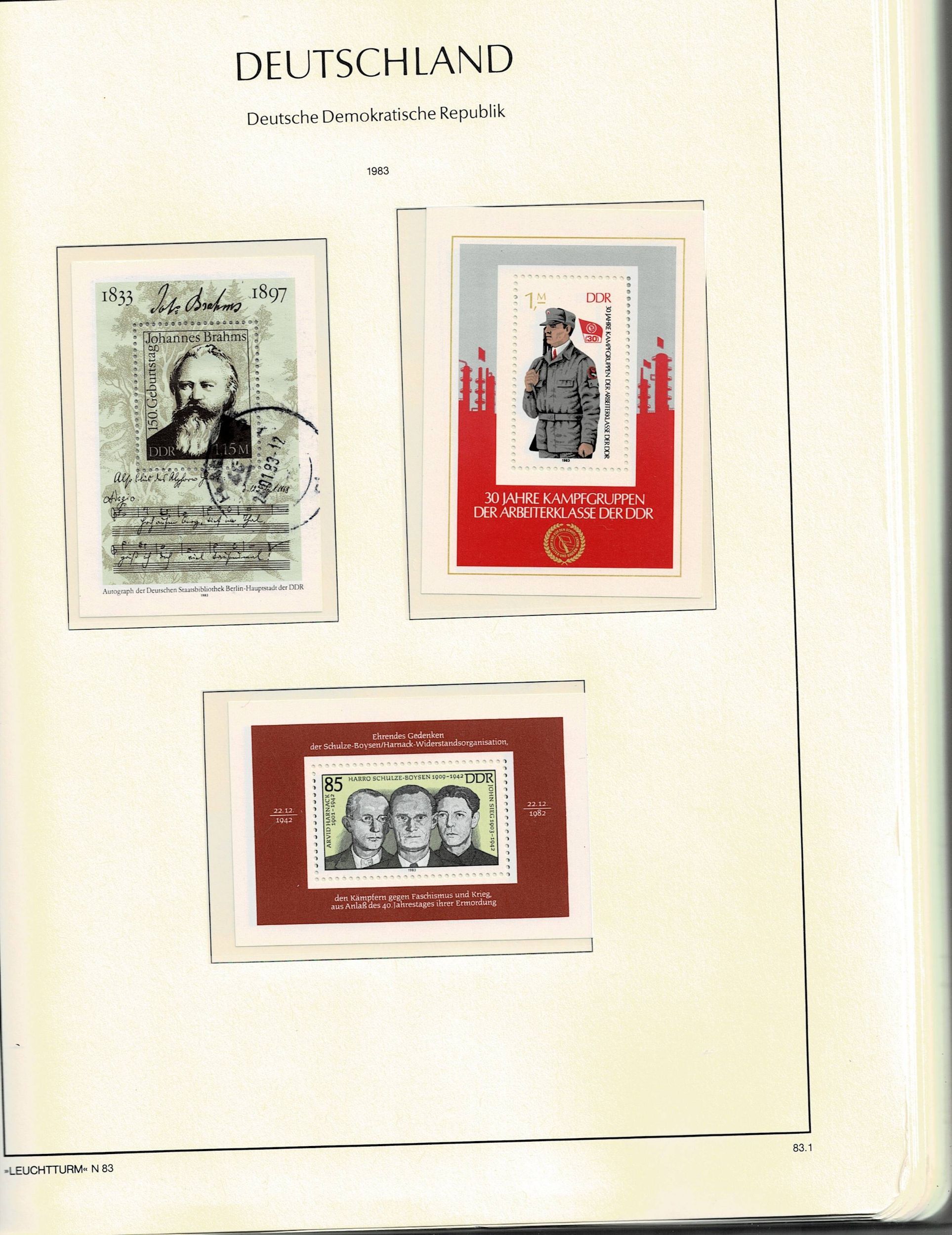 1980 – 1989 Germany DDR Collection in Red Binder | Europe - Germany ...