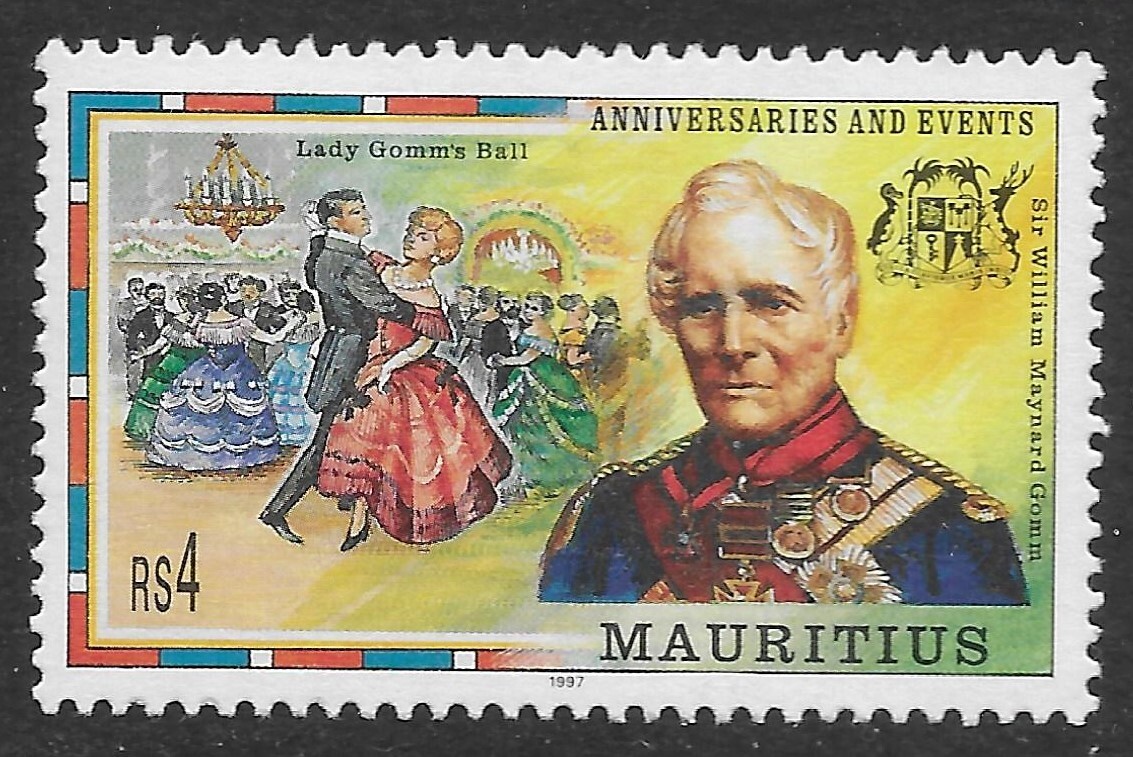 Mauritius Scott 843 MNH, Rs4 Sir William Maynard Gomm issue of 1997 ...