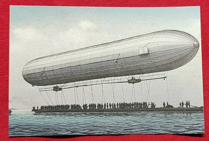 Nazi Germany Third Reich propaganda postcard WWII WW2 German Zeppelin ...