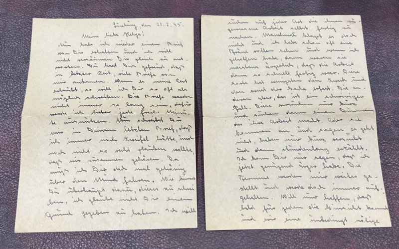 WW2 WWII Nazi Germany Reich 1945 war time soldier Military Feldpost ...