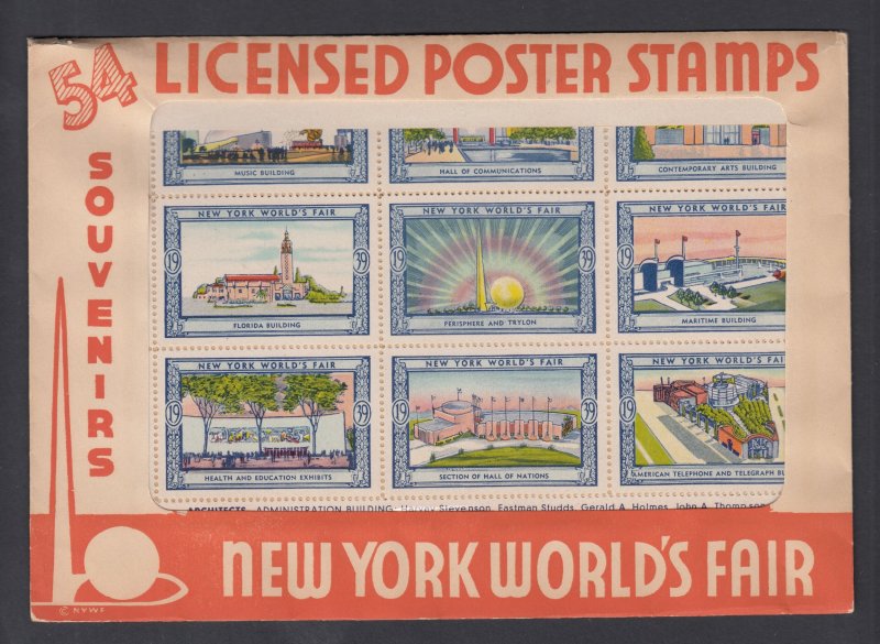 US NEW YORK Worlds fair Poster Stamps in ORIGINAL PACK | Worldwide ...