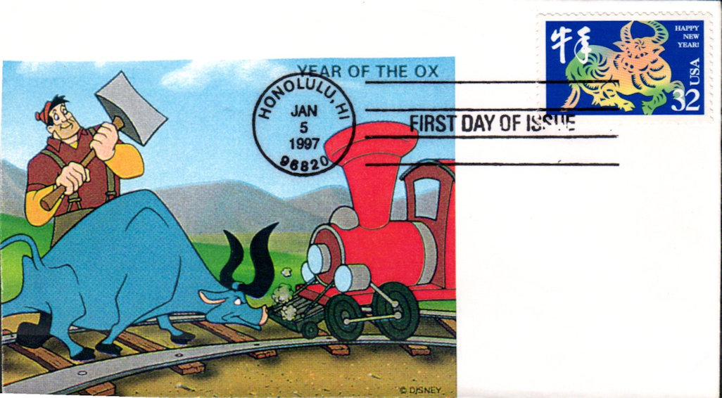 #3120 Year of the Ox Fuson FDC | United States, General Issue Stamp ...