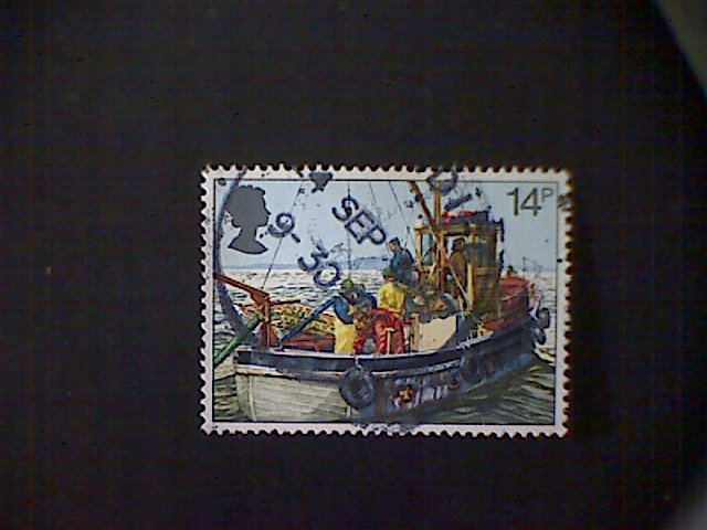 Great Britain, Scott #956, used(o), 1981, Cockle Dredging, 14p ...