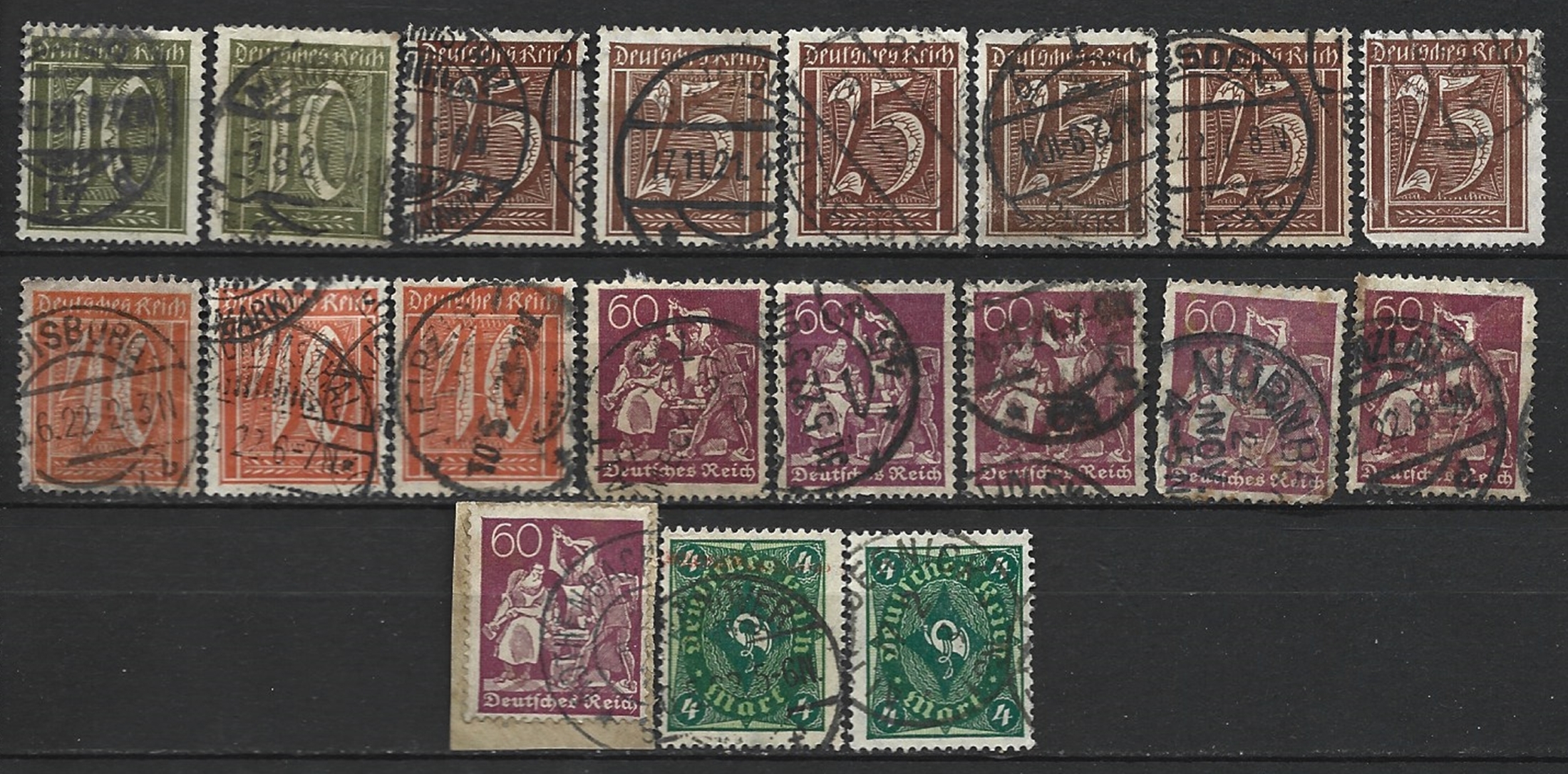 Collection LOT 6611 Germany 19 Stamps 1921 Clearance Cv+$44 | Europe ...