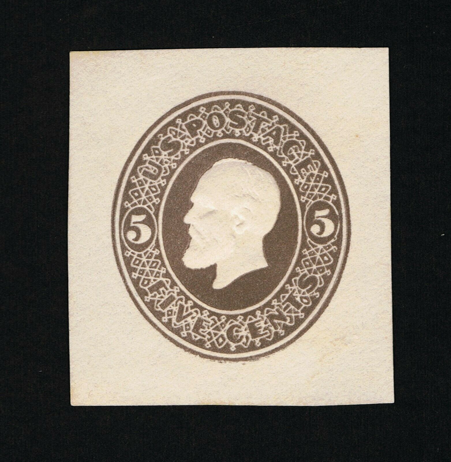 Genuine Scott #U222 Mint 1882-86 Brown Plimpton-Morgan Large CUT Square ...