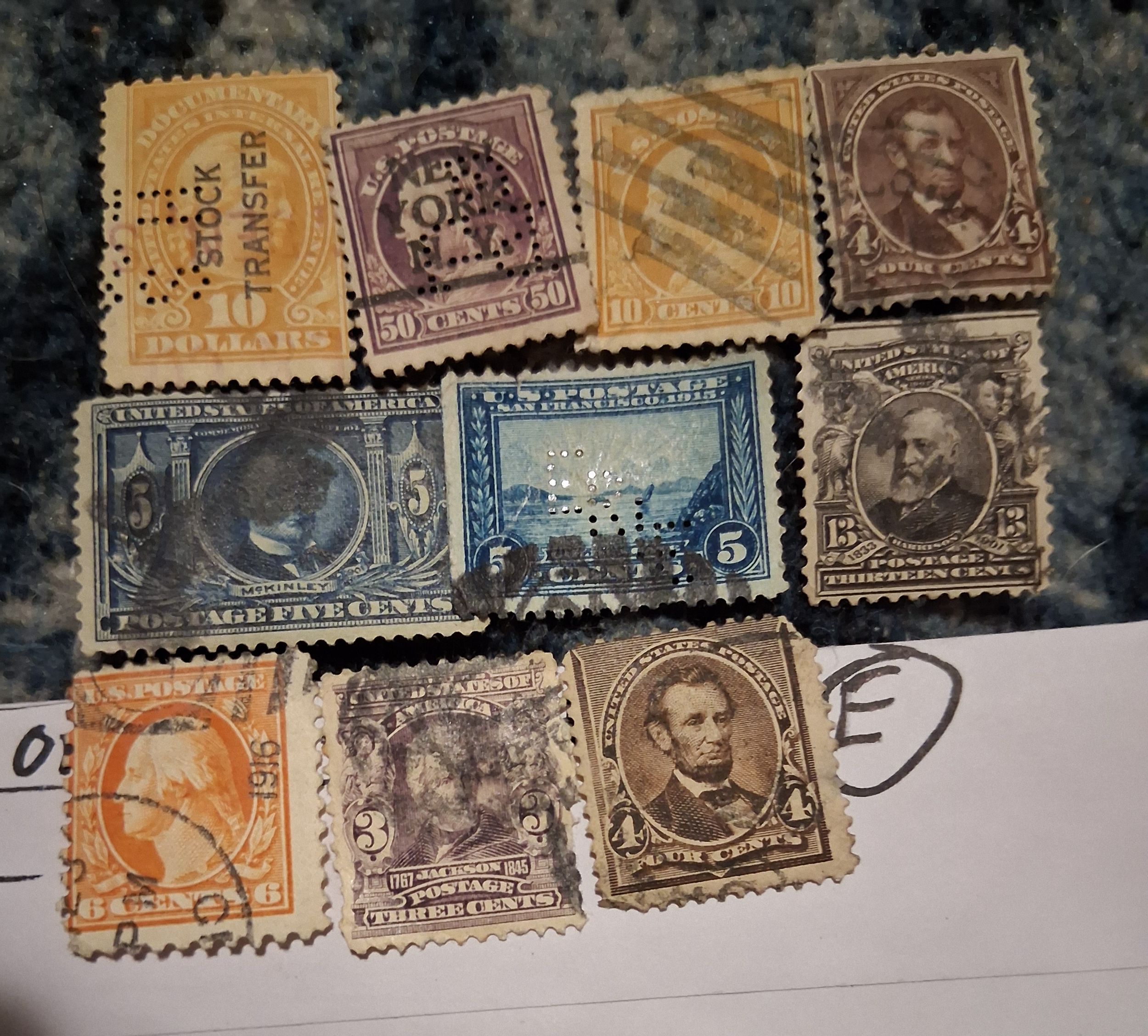 10 1800s Only - 19th Century USA Stamps Used Extra-Fine Low Price! E ...