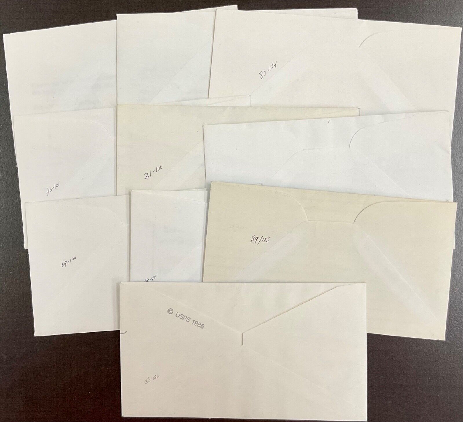 10 Geerlings cachets 1986-1989 Hand painted FDCs | United States, Stamp ...