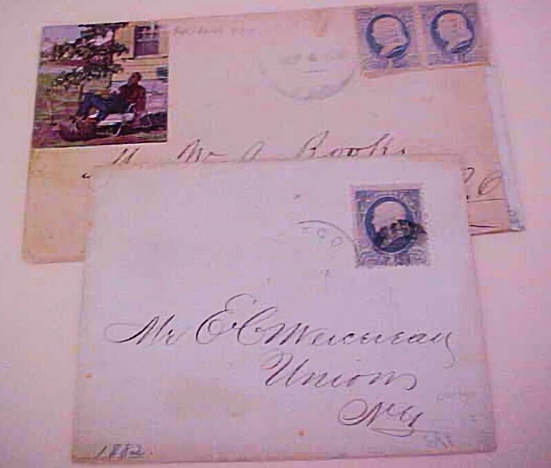 US Cover Florida DPO RF5 Gardenia 1886 ,Oswego New York 1885 RF1 Both ...