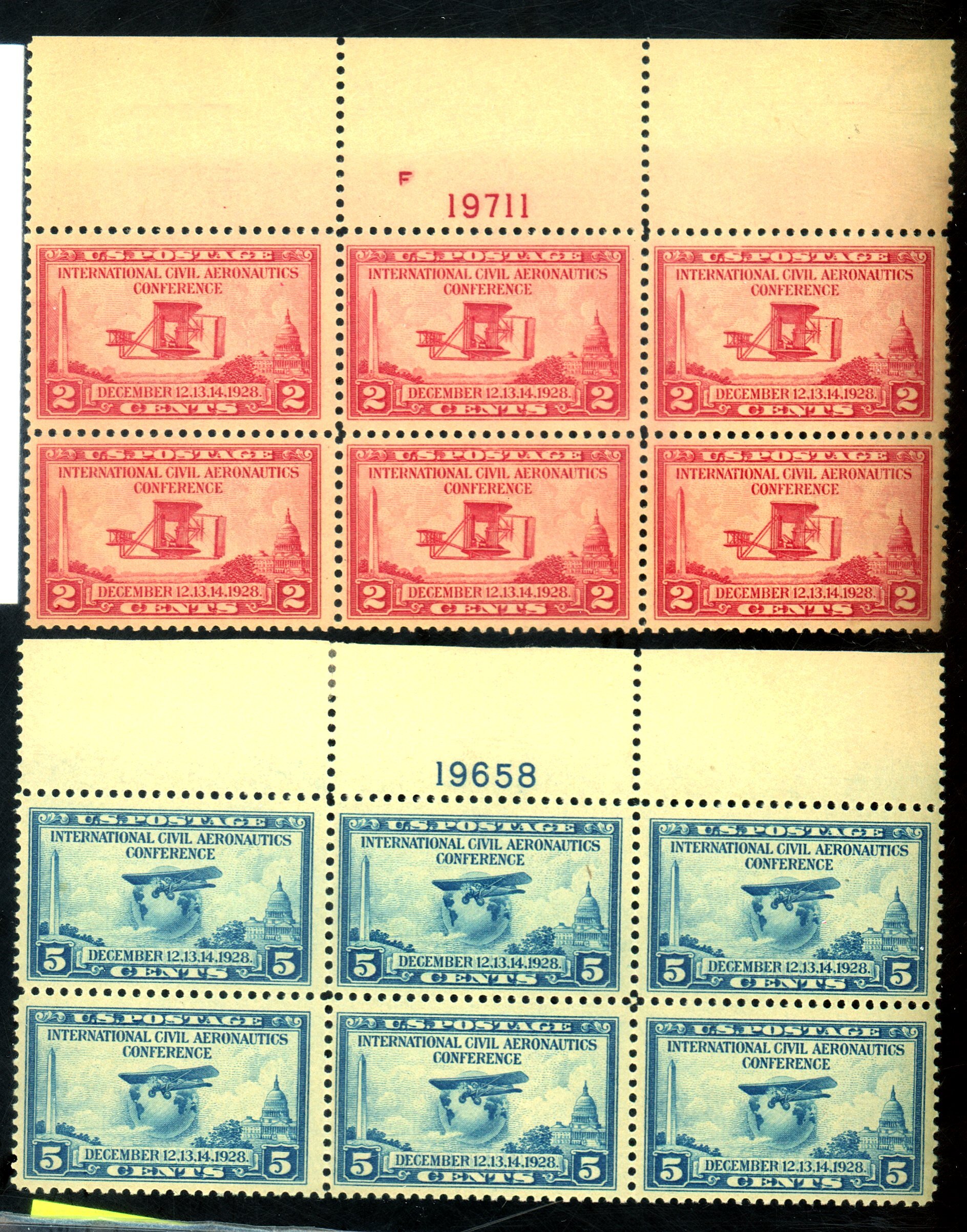 649-50 Mint PL Block FVF OG 649 NH 650 Selvage HR Cat $60 | United ...