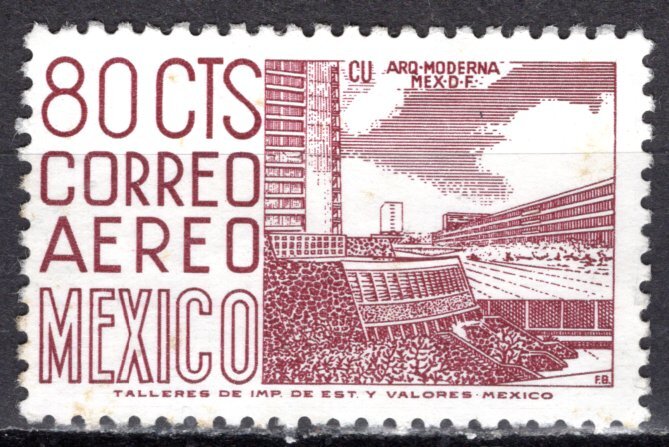Mexico; 1975: Sc. # C472; Used Single Stamp | Central & South America ...
