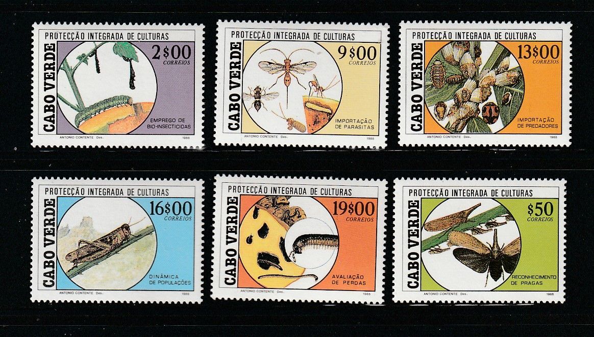 Cape Verde 518-523 Set MNH Insects | Africa - Cape Verde, General Issue ...