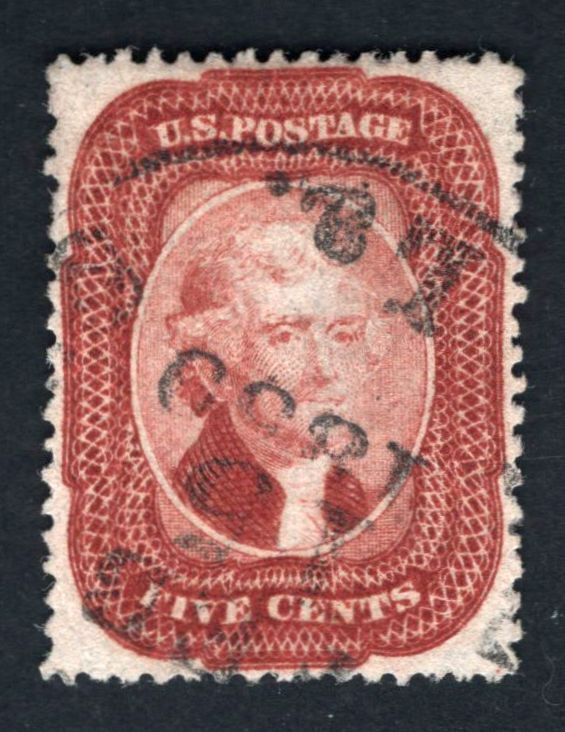 SCOTT #27 - USED - XF-Superb-95 - Great Stamp! w/PF Cert. SMQ $13,500 ...