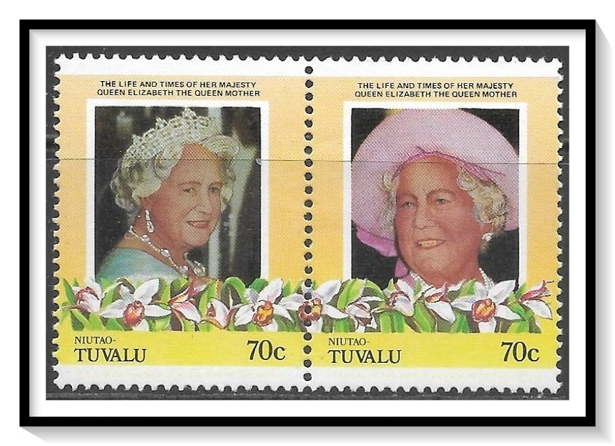 Tuvalu - Niutao #39 Queen Mother Pair MHR | Australia & Oceania ...