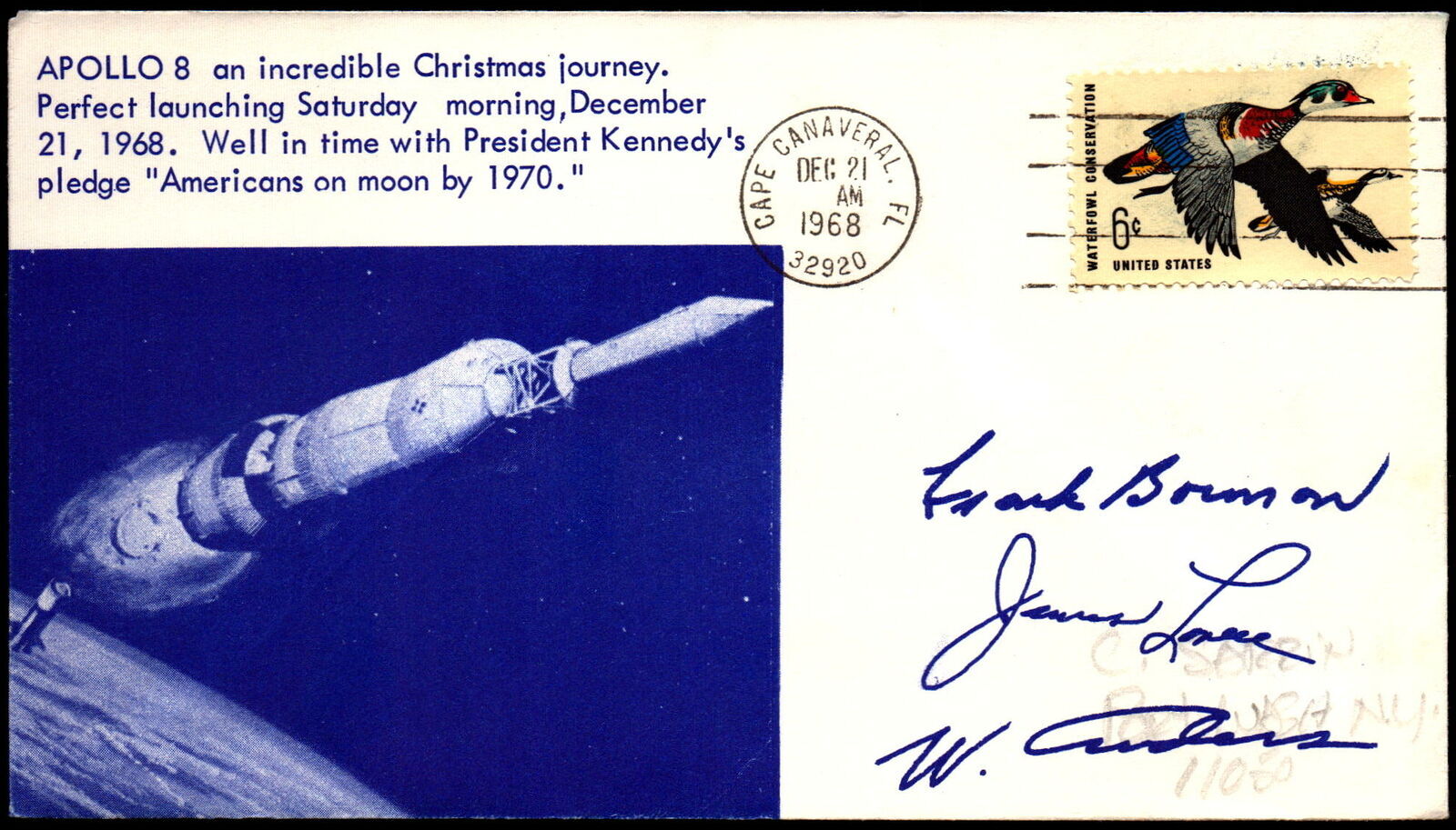 1968 Apollo 8 Cover - Crew Autopen Sigend - L35888 | United States ...