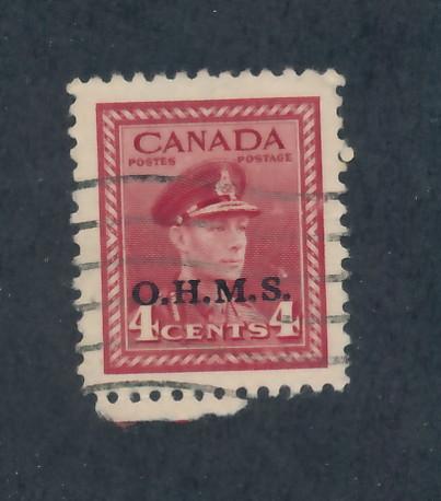Canada 1949 Scott o4 used - OHMS on 4c, George VI | Canada, Officials ...