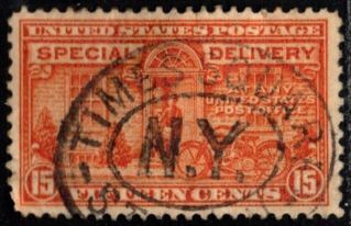 1931 US Scott #- E16 15 Cents Special Delivery Used Times Square NY ...