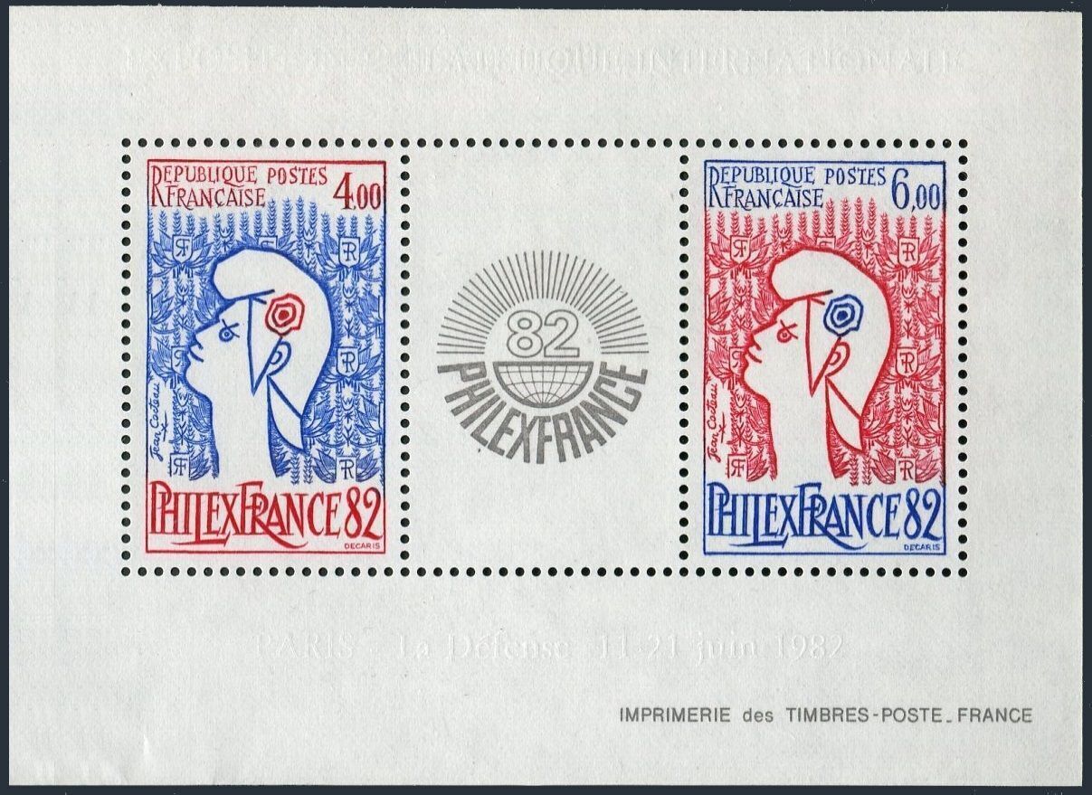 France 1819-1820a/label,1821 & ticket. PHILEXFRANCE-1982.Marianne,Jean ...