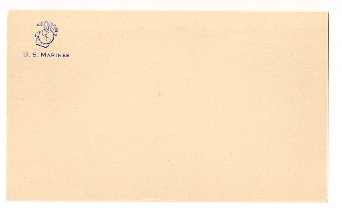Mint US Marines Post Card given to servicemen. WWII | United States ...