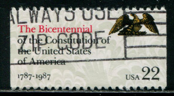 2355 US 22c Drafting the Constitution, used | United States, General ...