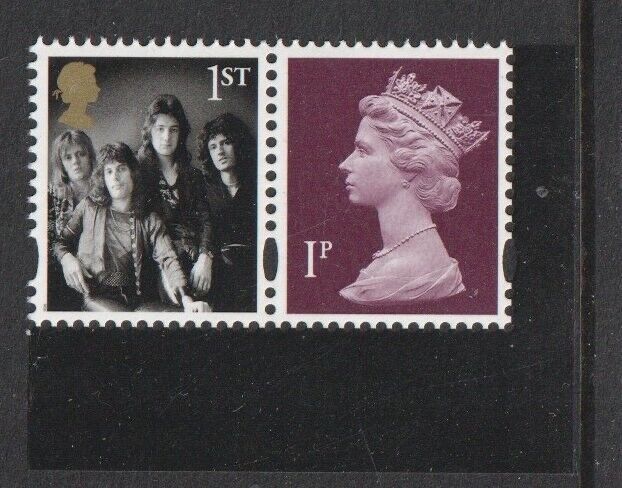 GB 2020 - "Queen" 1st class Litho/Elliptical Perf ex Prestige Booklet ...