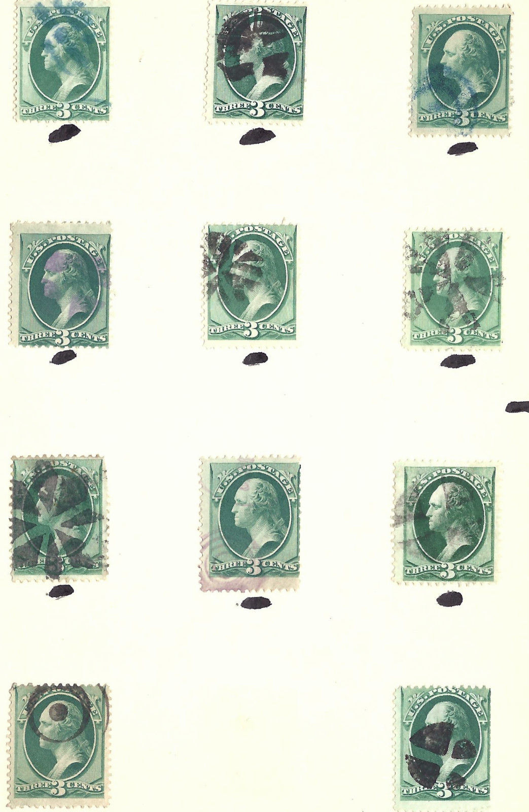 ~ US Classic Postage Stamps w/ Attractive 1800s Contemporary and Fancy ...