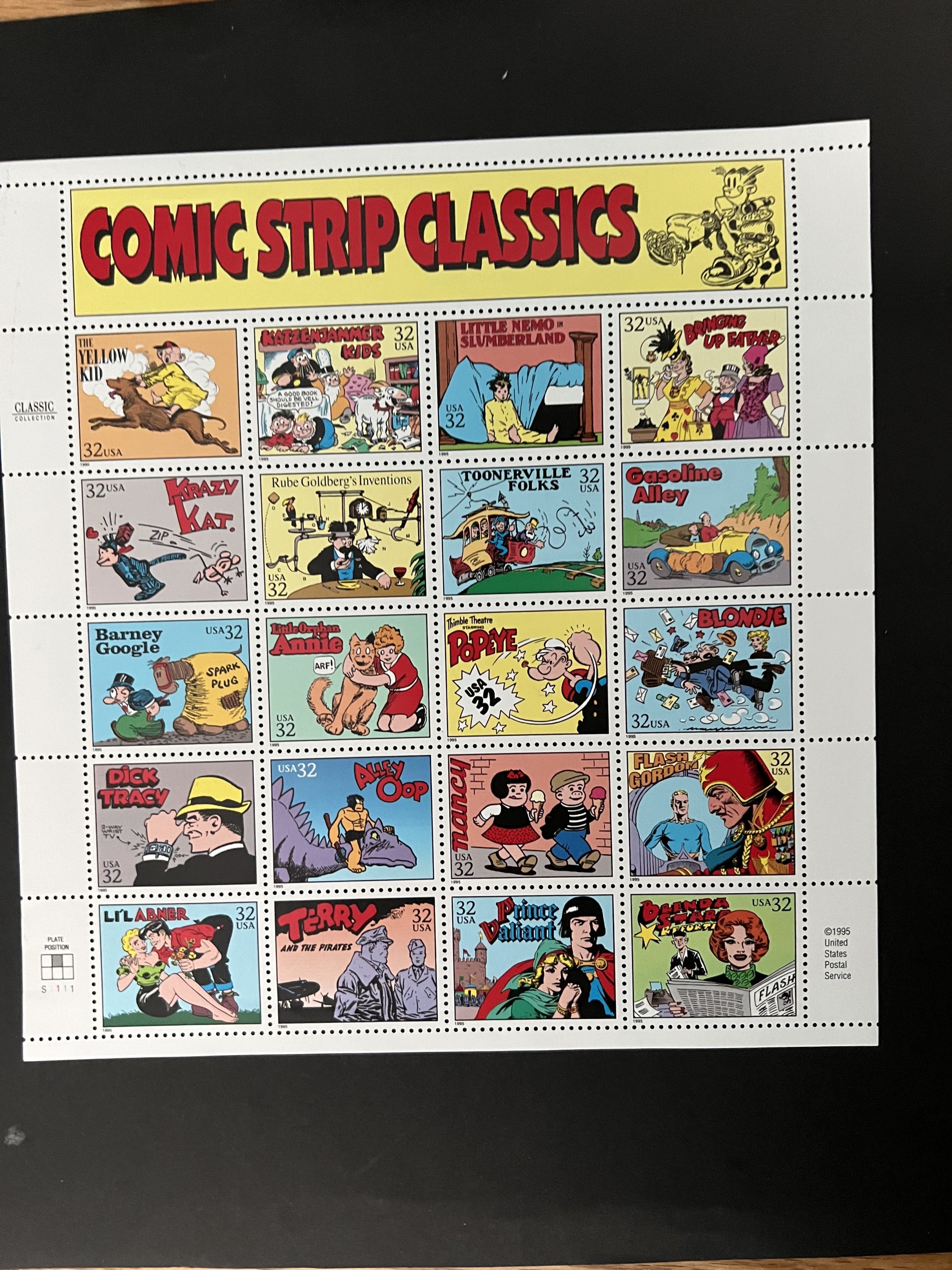 USA 3000 Sheet of 20 Comic Strip Classics (1995) MNH | United States ...