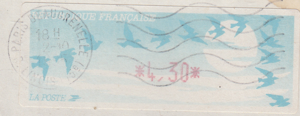 France Meter Label Francs On Piece | United States, General Issue Stamp ...