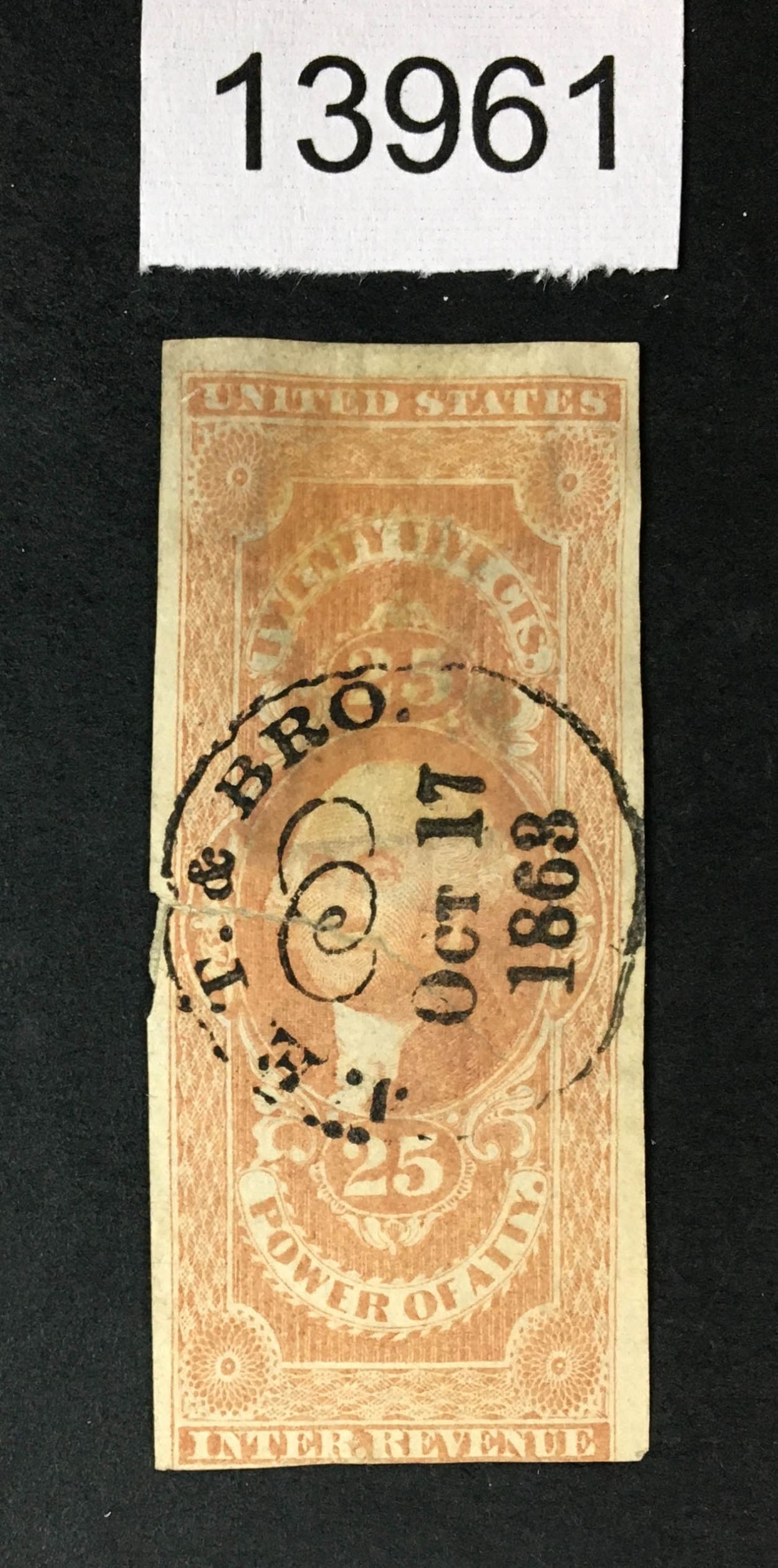 US Stamps # R48A Used $10 LOT #13961 | United States, Revenues Stamp ...