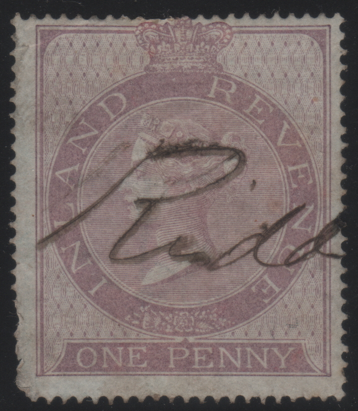 SG F9 1d Inland Revenue | Great Britain, Revenues Stamp / HipStamp