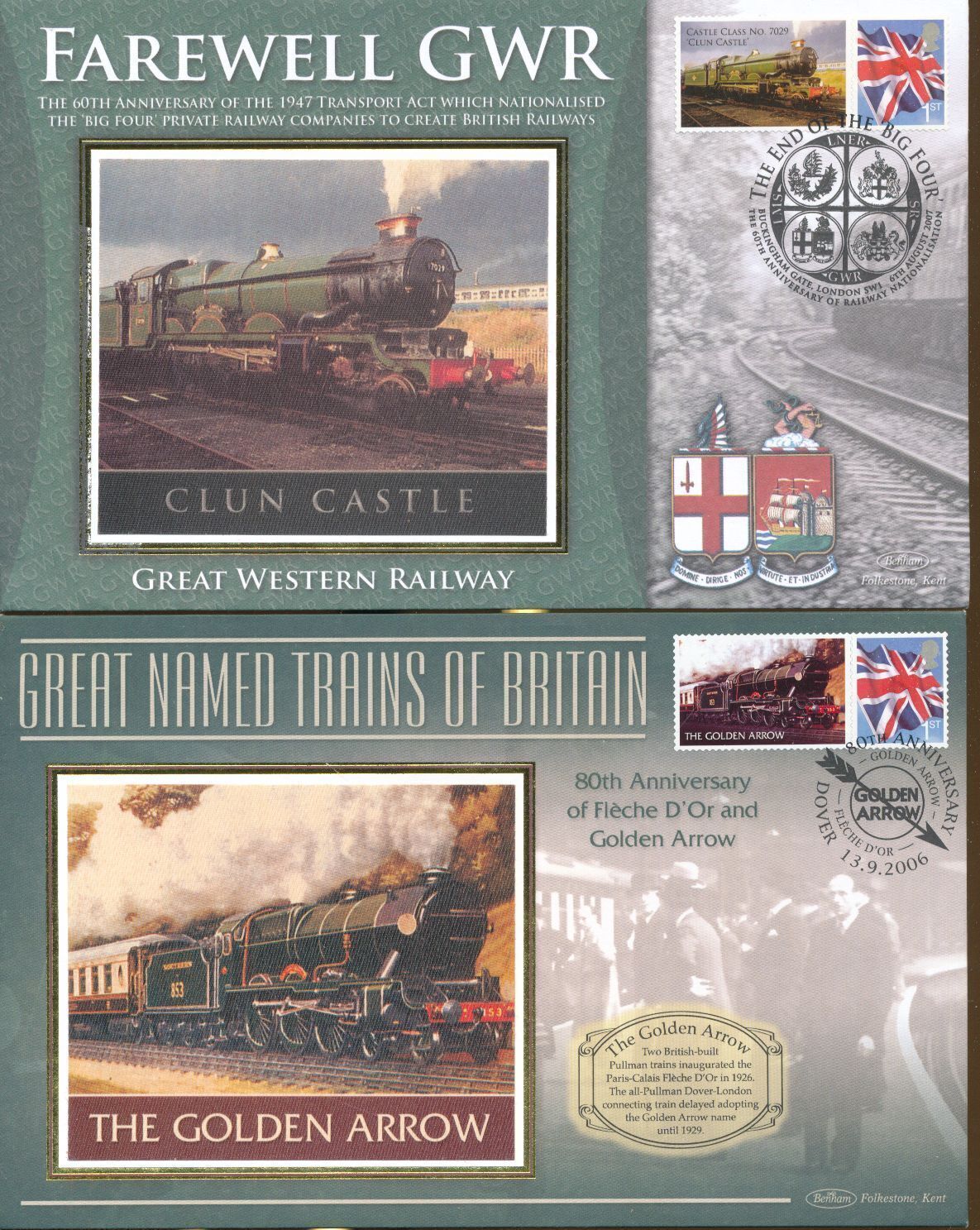 GB Trains Locomotives Covers x 12 + Railway Labels CP634 | Great ...