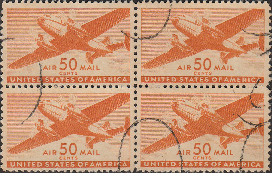 # C31 Used Twin Motored Transport Plane | United States, Air Mail Stamp ...